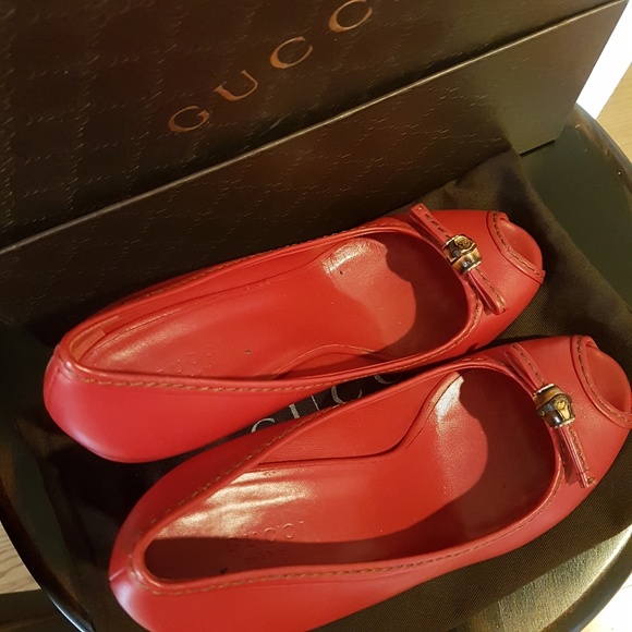 Gucci | Shoes | Gucci Heels In Red | Poshmark